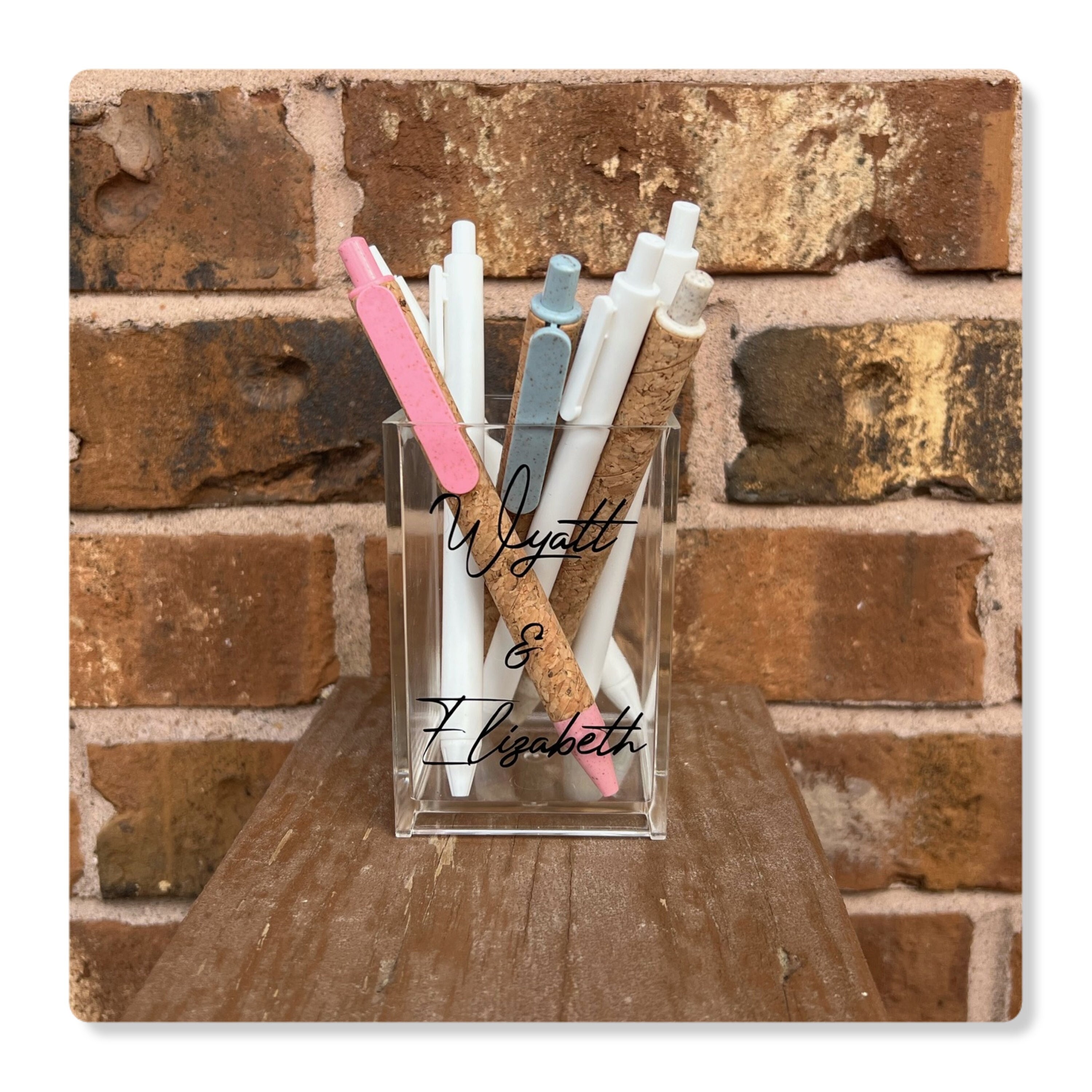 Pen Holder for Wedding Personalized Guest Book Pen Holder Wedding Day ...