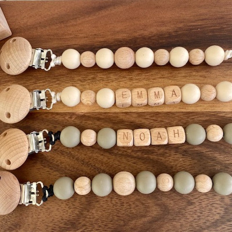 Wood Pacifier Clip - Etsy