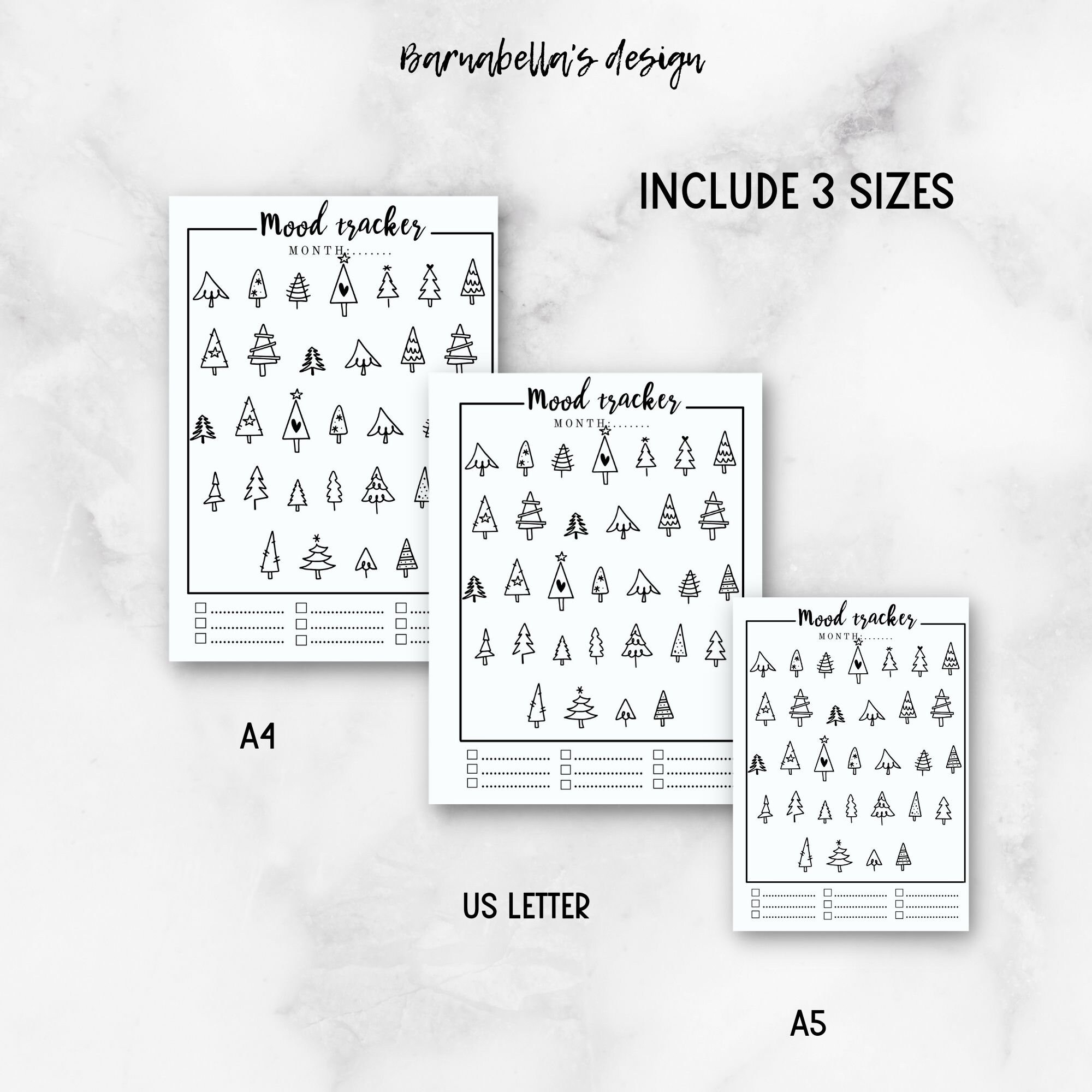 Mood Tracker X-mass Trees, Christmas, Mood Tracker, Mood Tracker ...