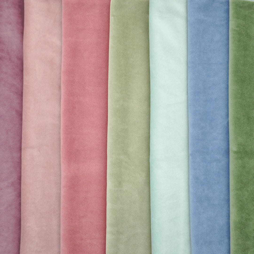 Nicky Velour - Cotton Velour- 4 Way Stretch - Stretch Velvet - Stretch ...