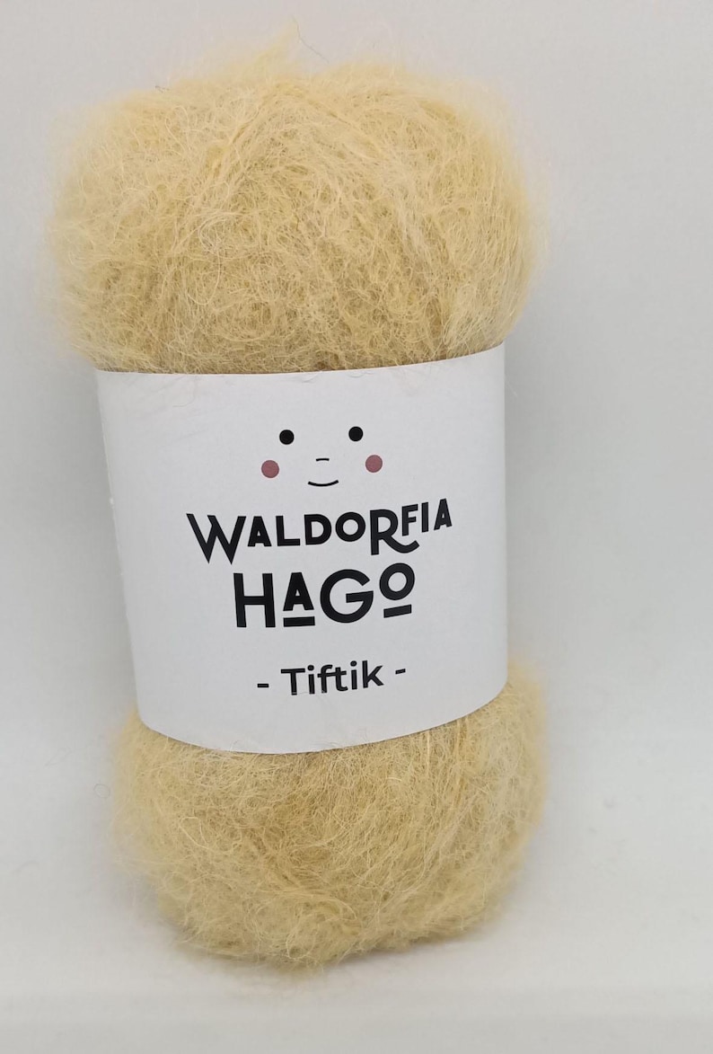 Mohair Woolly Yarn - Waldorfia Hago - Mohair Yarn - Doll Hair - Mohair ...