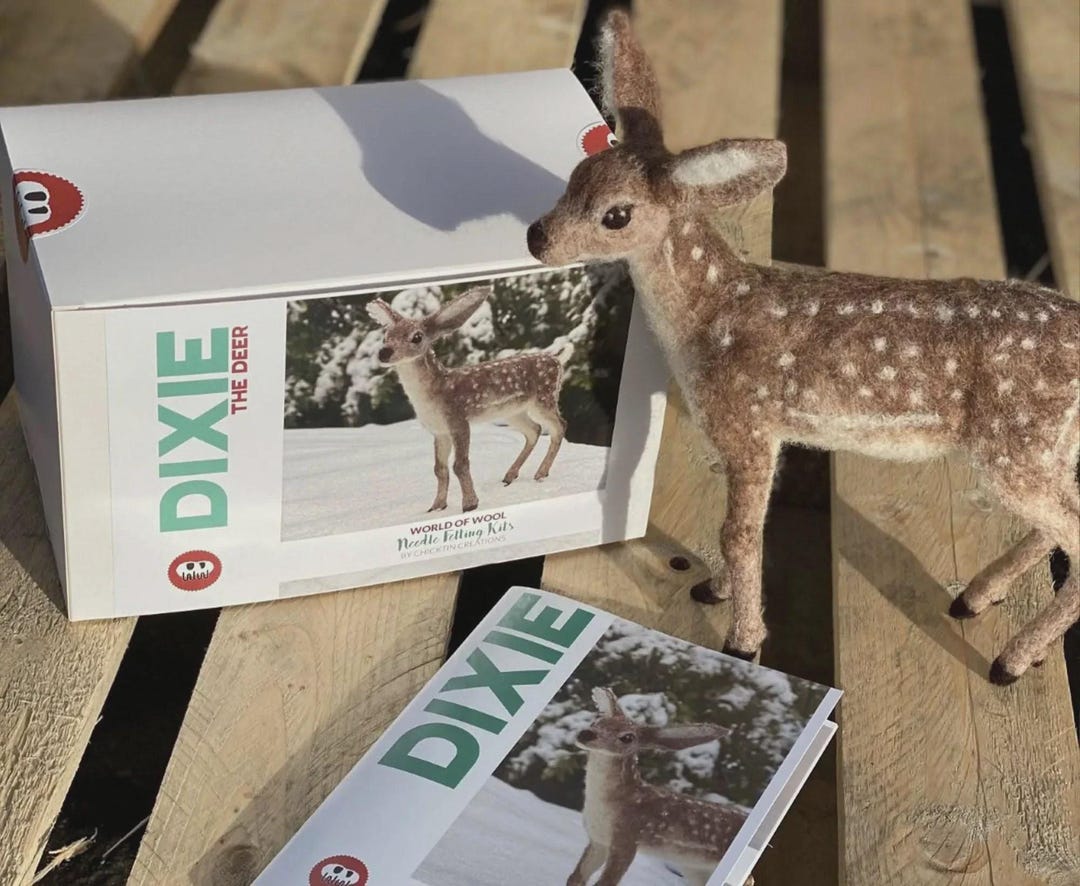 Dixie the Deer Needle Felting Kit - Etsy