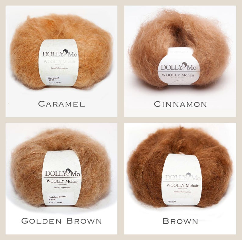 Dollymo - Woolly Mohair - Mohair Yarn - Doll Hair - Mohair Doll Hair ...