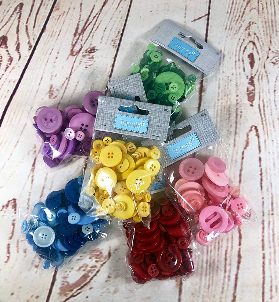 Trimits Craft Buttons - 50g Bag - Buttons - Kids Crafts - Etsy