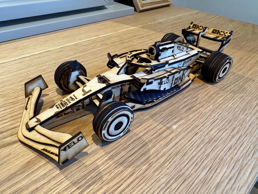 Laser Cut F1 Racing Car Wooden Model Kit – Motorsport Gift - Etsy UK