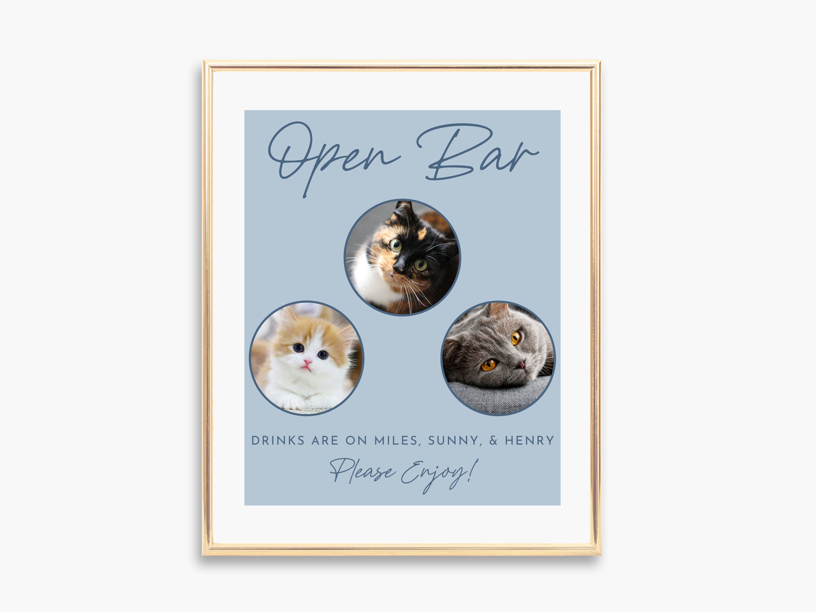 Open Bar Sign Template customizable Pet Signature Drink Dog - Etsy