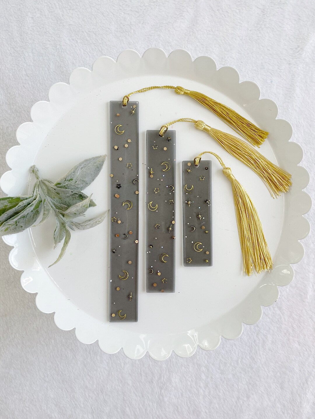 Midnight | Epoxy Resin Bookmarks - Etsy