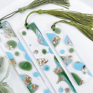 Blue & Green Lava Lamp Epoxy Resin Bookmarks - Etsy