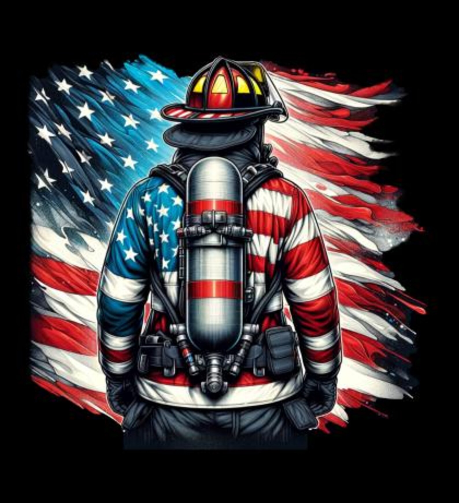 XCS Ready File- RFID Metal Wallet- Firefighter Flag - Etsy