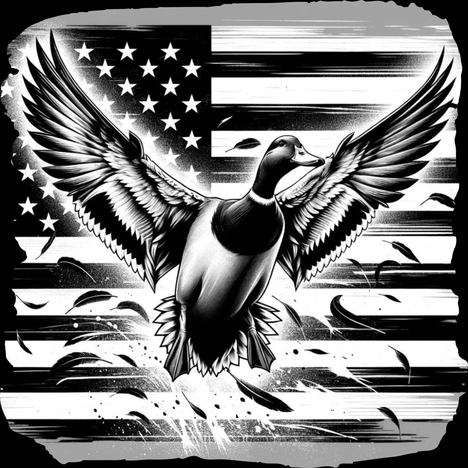 XCS Ready File- RFID Wallet Engraving- Duck Flag - Etsy