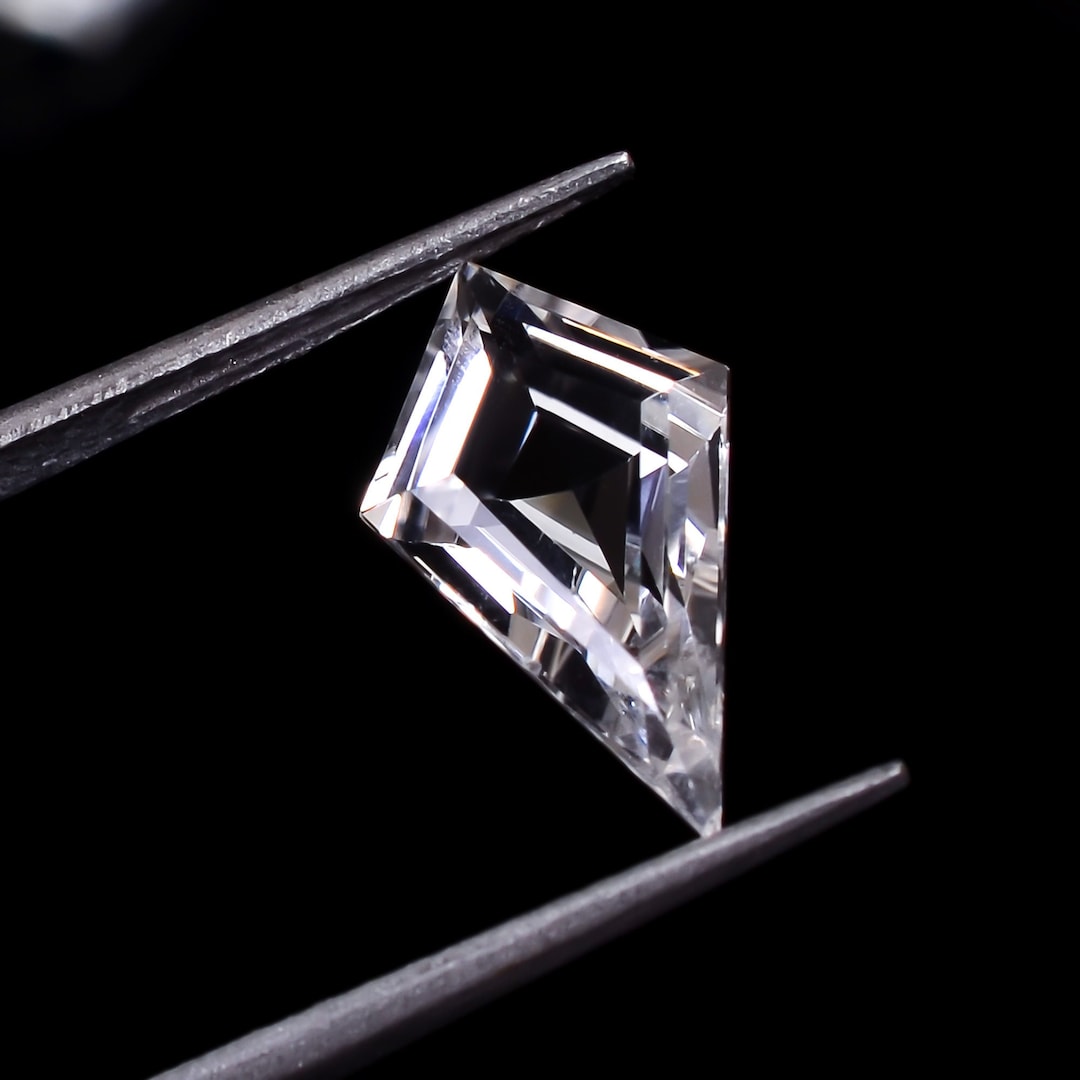 Clear Quartz Kite Shape Gemstone, Natural Crystal Quartz Faceted ...