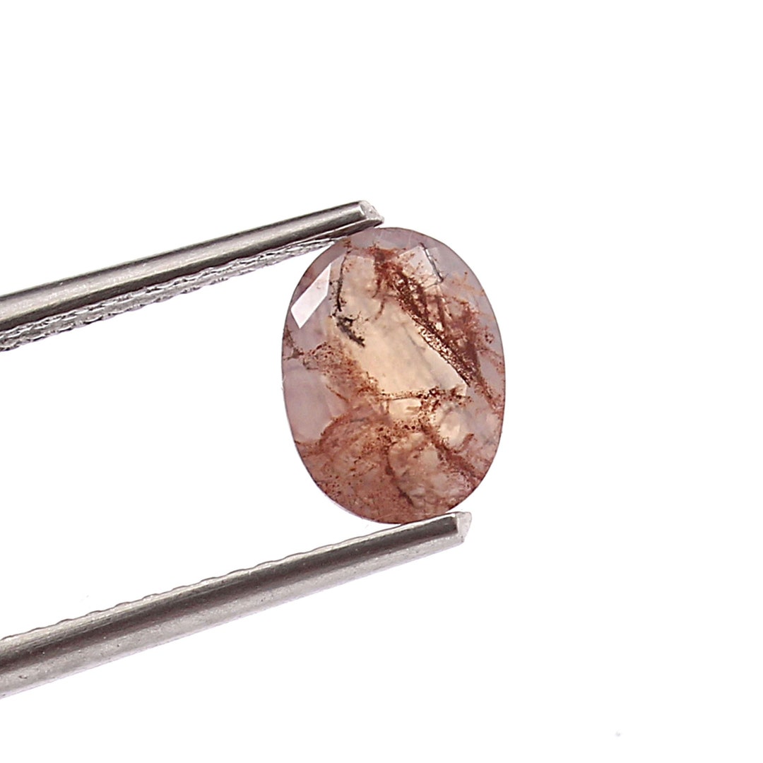 Red Moss Agate Oval Brilliant Cut Gemstone, Blood Shot Moss Agate ...