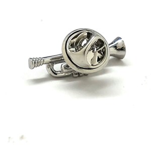 Silver Trumpet Pin Jazz Band Lapel Pin Tie Tack - Etsy