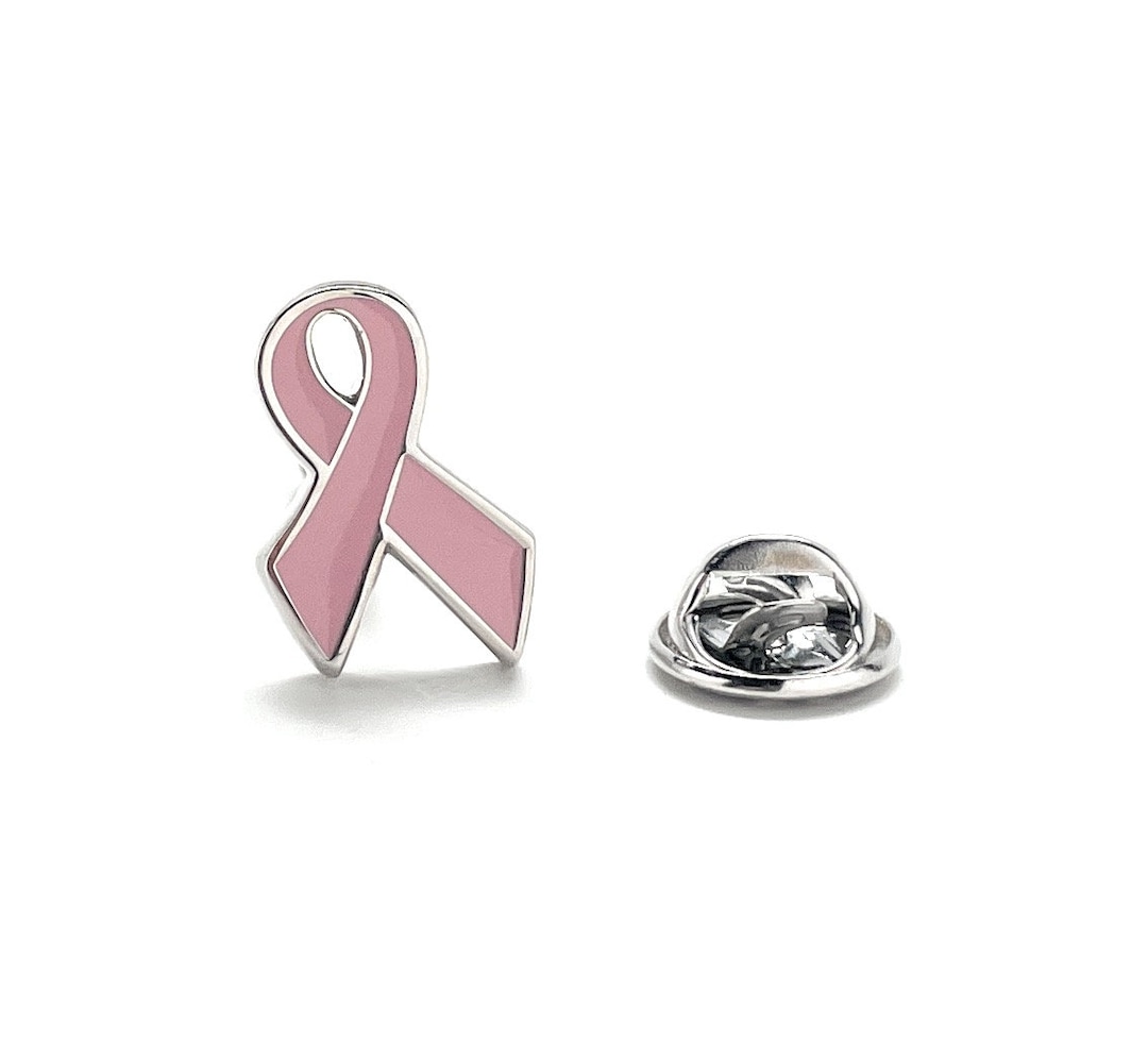 Pink Ribbon Pin Breast Cancer Awareness Lapel Pin Cancer - Etsy