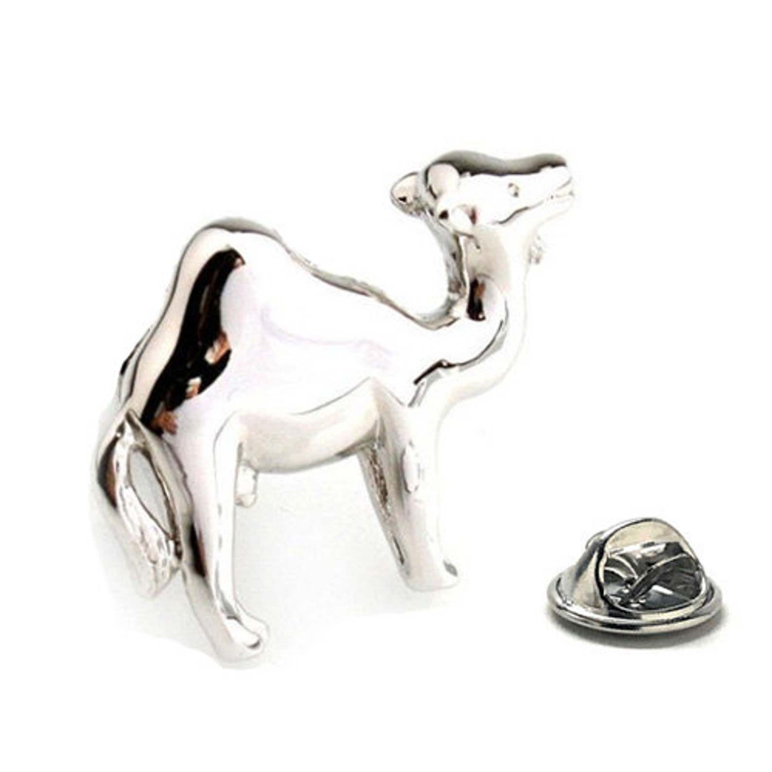 Camel Pin 3D Design Cut Out Design Lapel Pin Silver Enamel Pin - Etsy