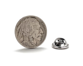 Indian Head Pin | Etsy