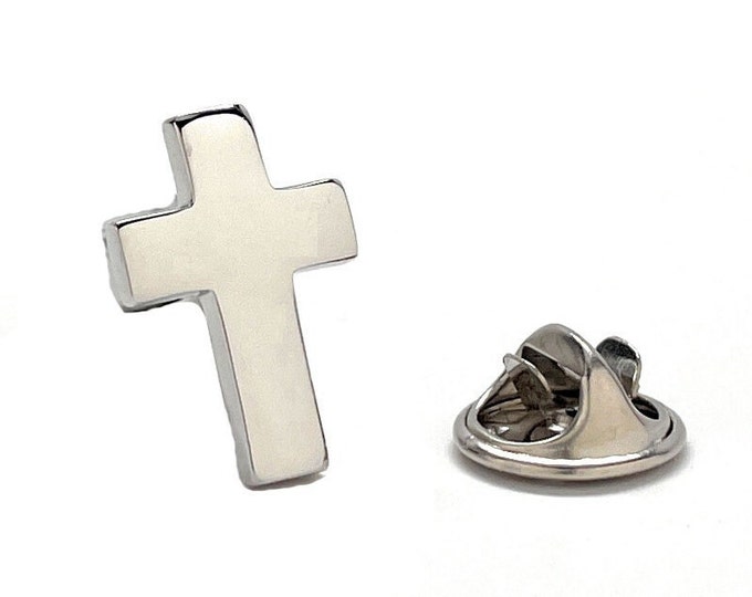 Inexpensive Small Silver Cross Lapel Pins for Confirmation - Etsy Canada