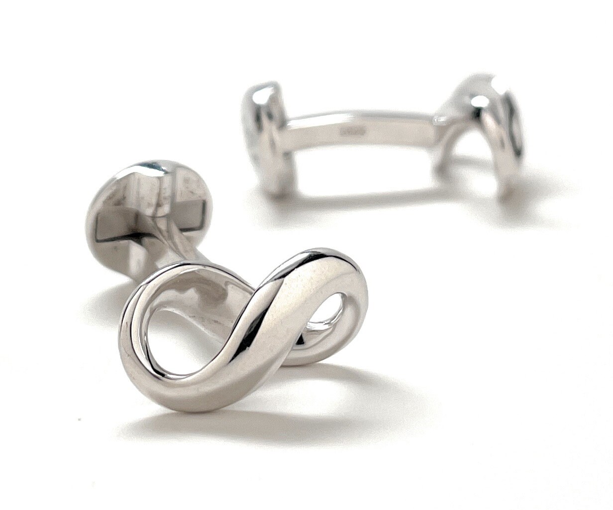 Georg Jensen Infinity Sterling Silver Cufflinks 3533817 C W Sellors ...