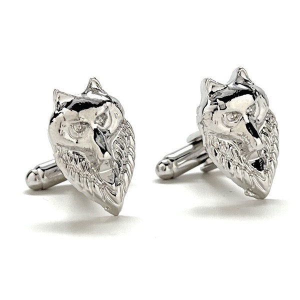 Wolf Cufflinks - Etsy