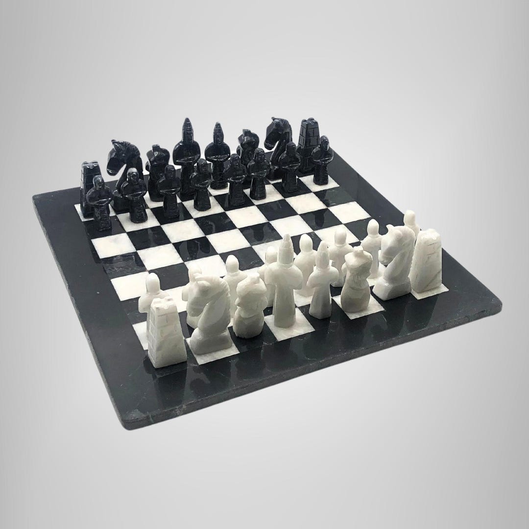 Japanese Chess Set Handmade | Vintage Marble Chess Set With Antique ...