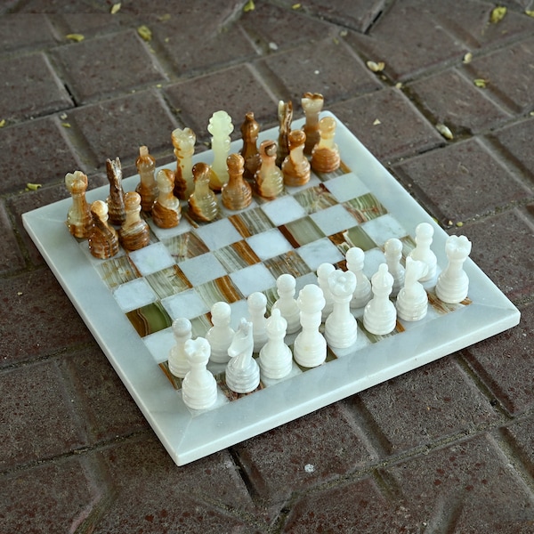 Stone Chess Set - Etsy