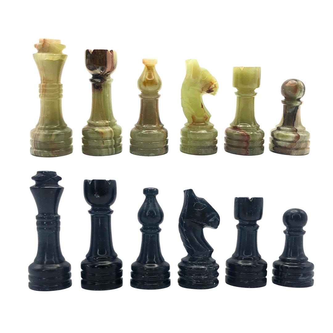 Stone Chess Pieces "only" Set Handmade With Christmas Gifts, Chess ...