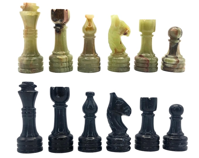 Stone Chess Pieces "only" Set Handmade With Christmas Gifts, Chess ...