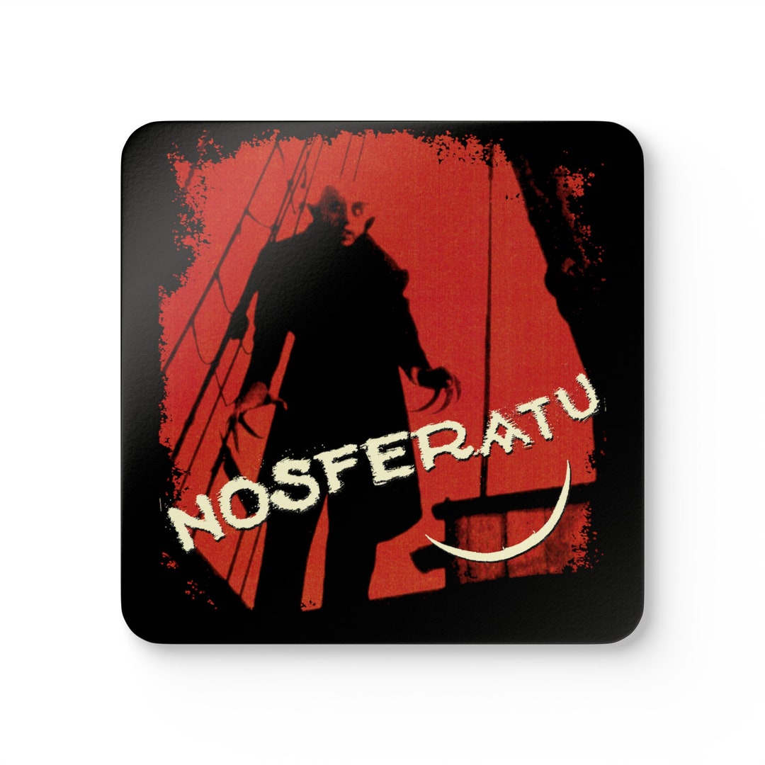 Classic Nosferatu 1922 SHIP Red Movie Scene Coaster Set Gothic Horror ...