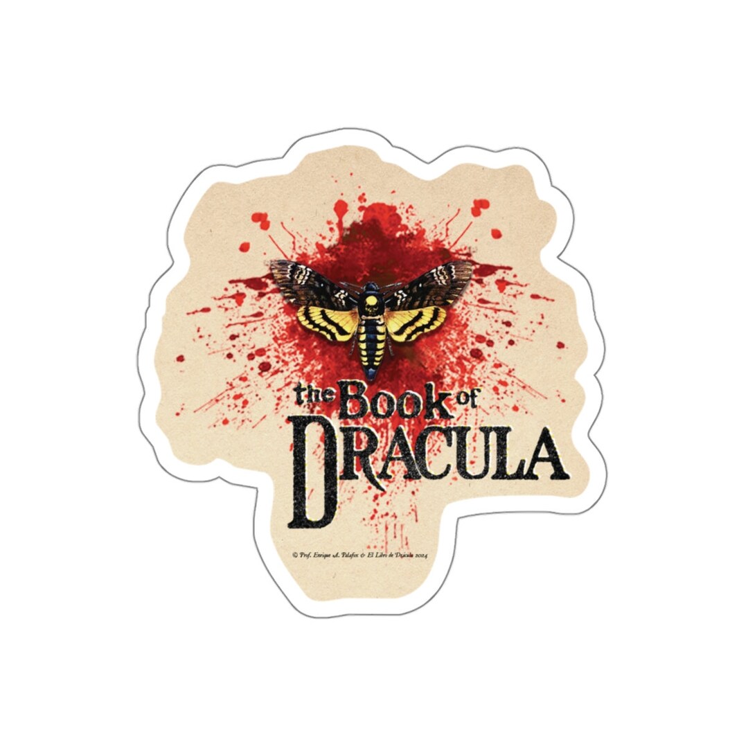 The Book of Dracula: Bloody Death Moth Die-cut Sticker - Etsy