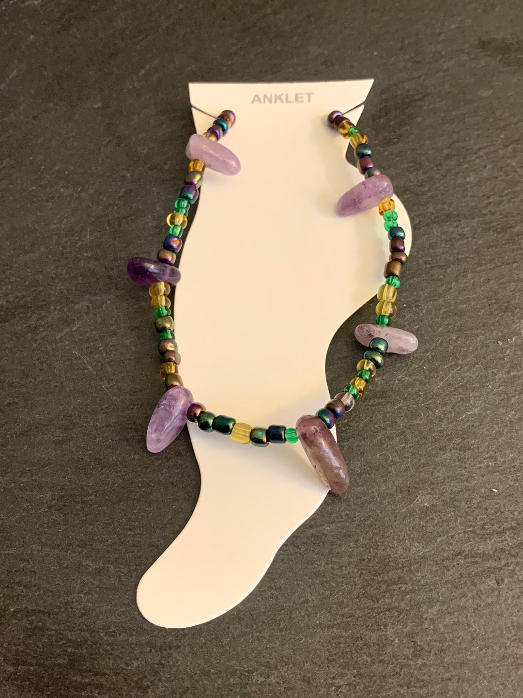 Crystal Beaded Anklets - Etsy