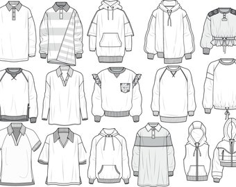 Flat Technical Drawing Illustration - Etsy