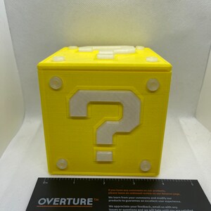 3d Printed Mario Question Block - Etsy