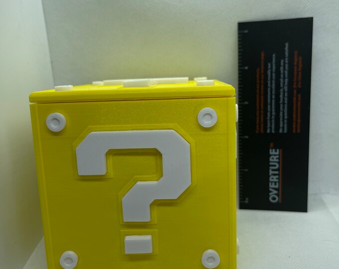3d Printed Mario Question Block - Etsy