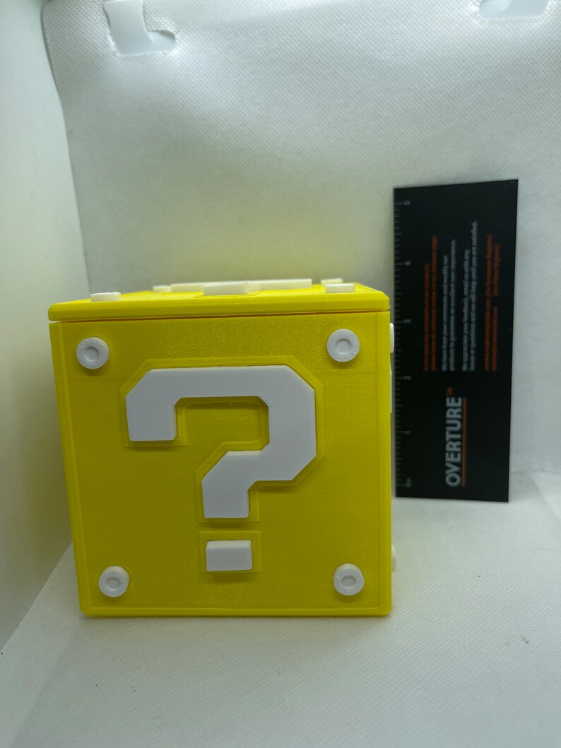 3d Printed Mario Question Block - Etsy