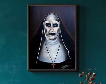 Vintage the Nun Horror Poster Home Decor Wall Decor - Etsy