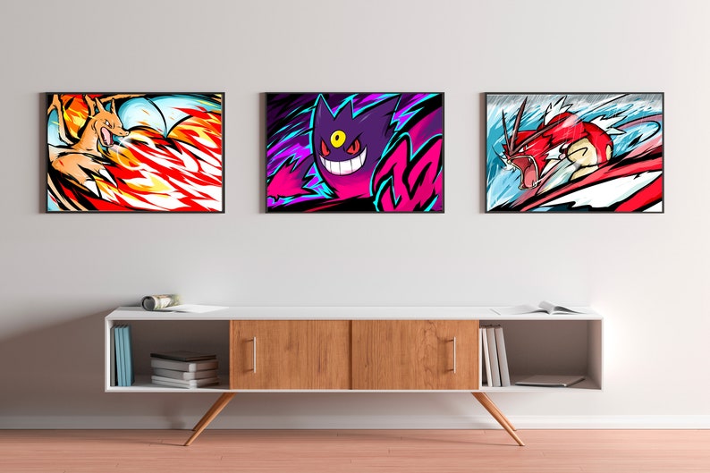 Pokemon Posterpokemon Print Pokemon Wall Art Pokemon Poster - Etsy