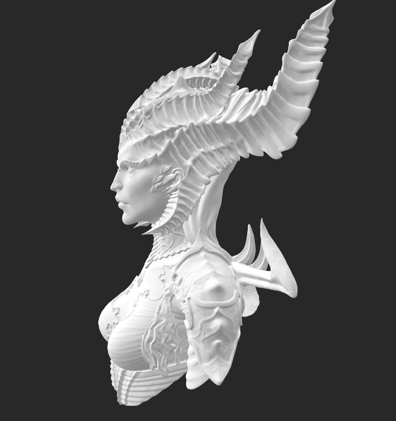 Lilith Bust 3D Prints STL File - Etsy