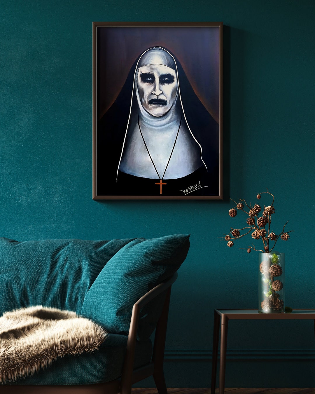 Vintage the Nun Horror Poster Home Decor Wall Decor - Etsy