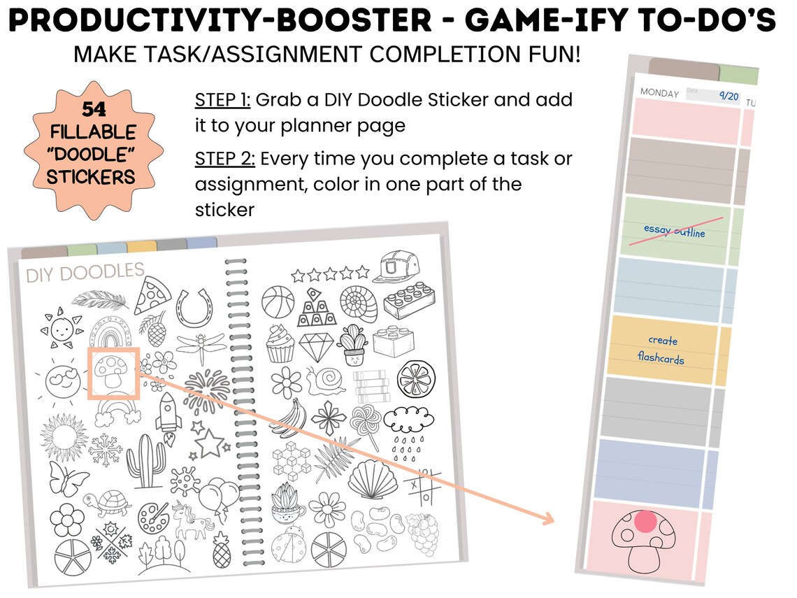 Digital ADHD Homework Planner, Executive Function Skills Support ...