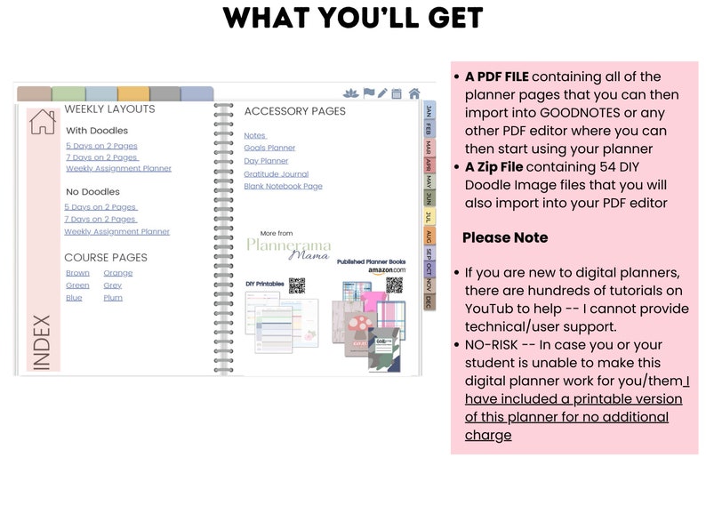 Digital ADHD Homework Planner, Executive Function Skills Support ...