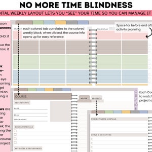 Digital ADHD Homework Planner, Executive Function Skills Support ...