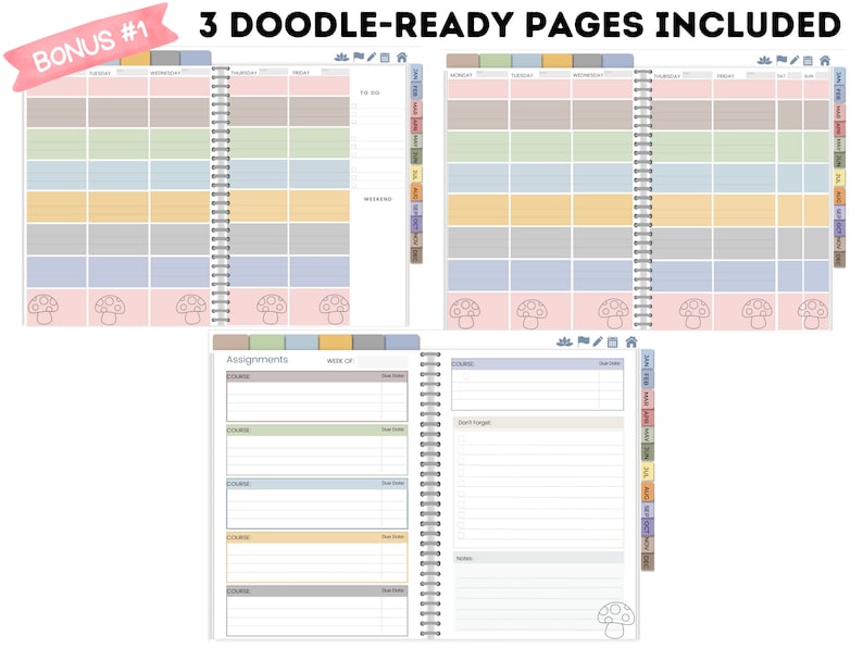 Digital ADHD Homework Planner, Executive Function Skills Support ...