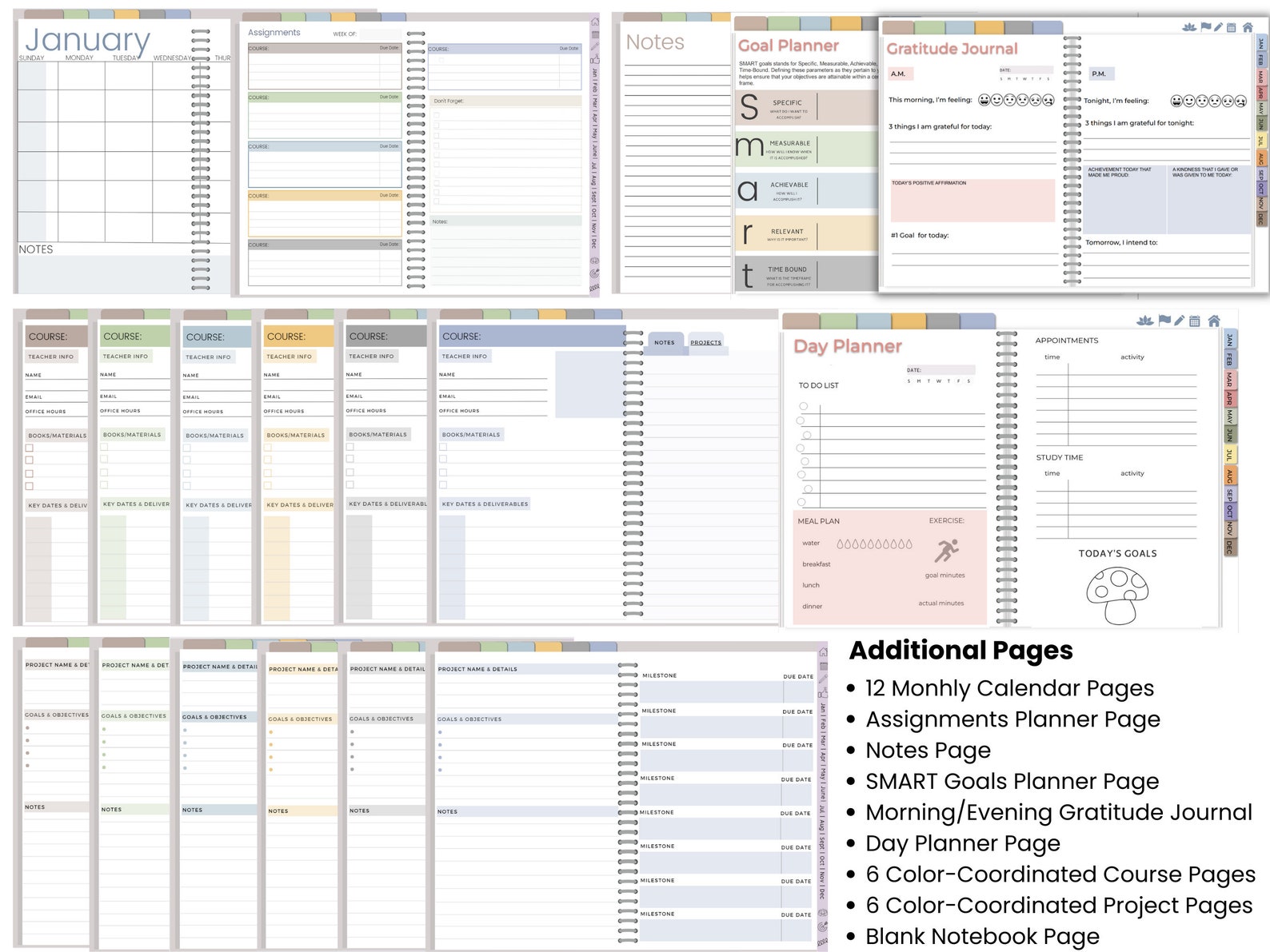 Digital ADHD Homework Planner, Executive Function Skills Support ...