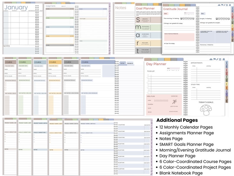 Digital ADHD Homework Planner, Executive Function Skills Support ...