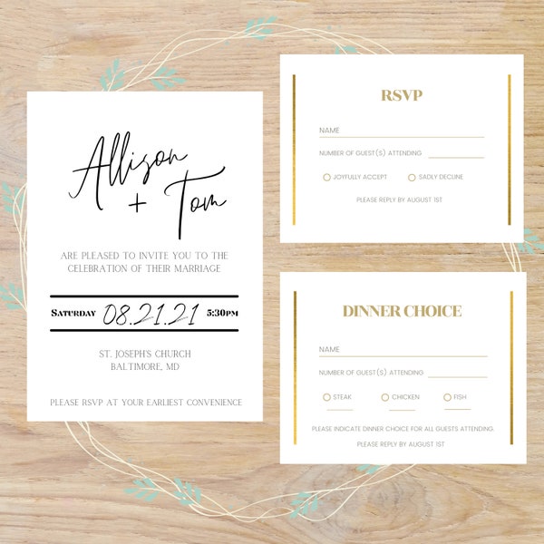 Invitation Package - Etsy