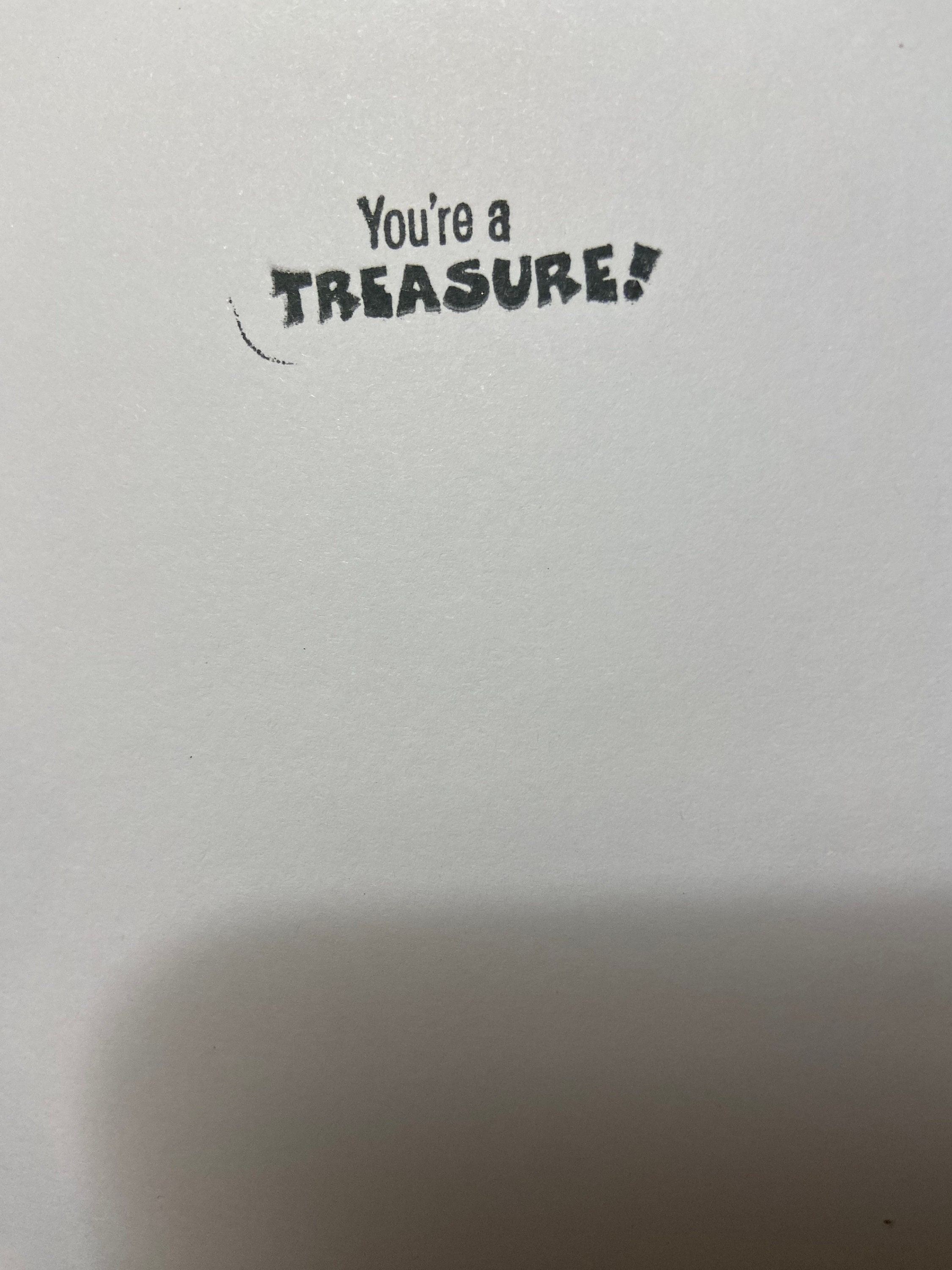You’re A Treasure Birthday Card - Etsy