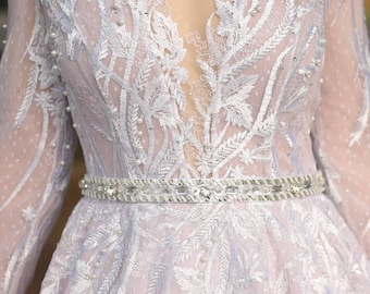 Beaded Bridal Sash - Etsy