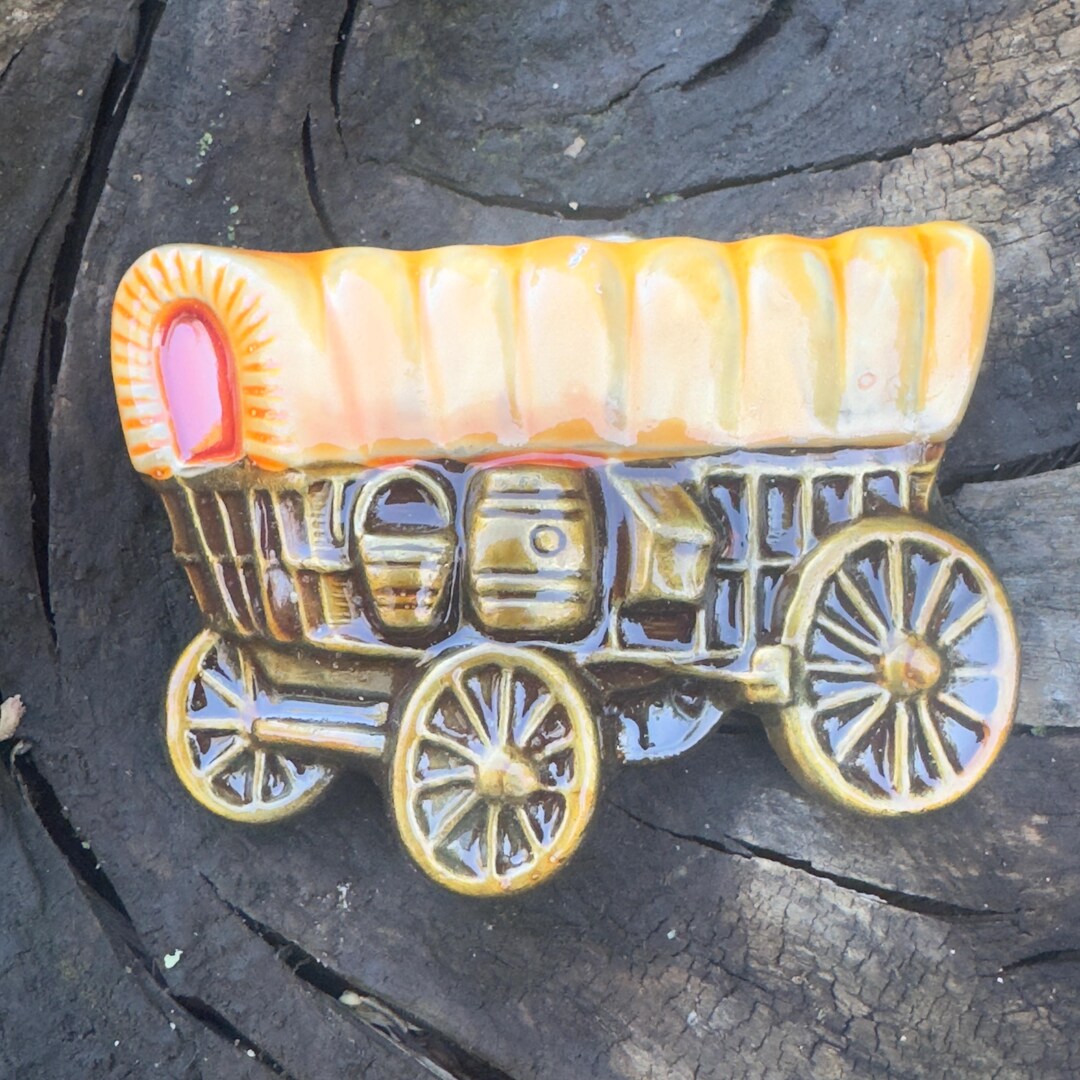 Vintage Western Wagon Belt Buckle - Etsy