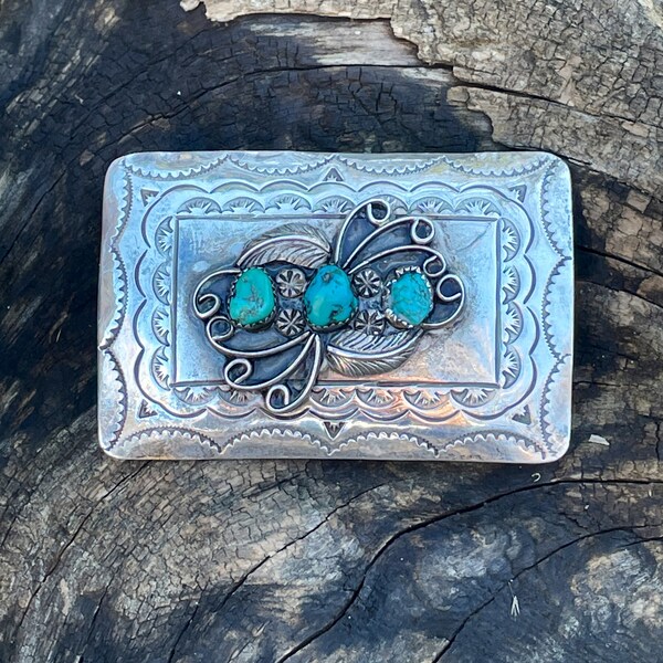 Turquoise Belt Buckle - Etsy