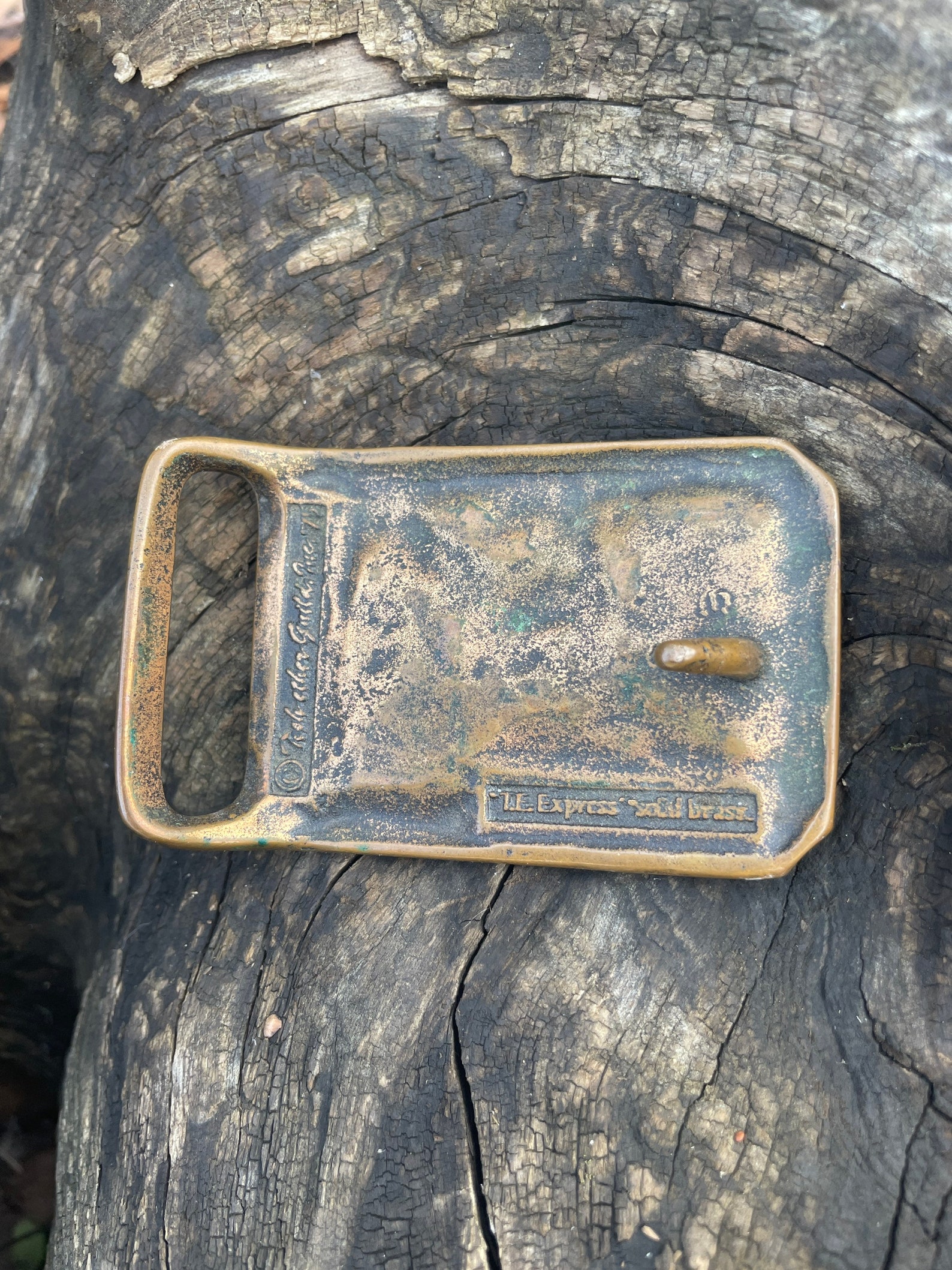 Vintage Train Brass Belt Buckle - Etsy